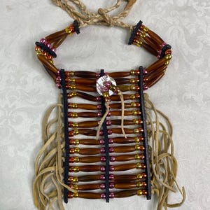 Miniature Beaded Breastplate - Handmade Native American Powwow Regalia ...