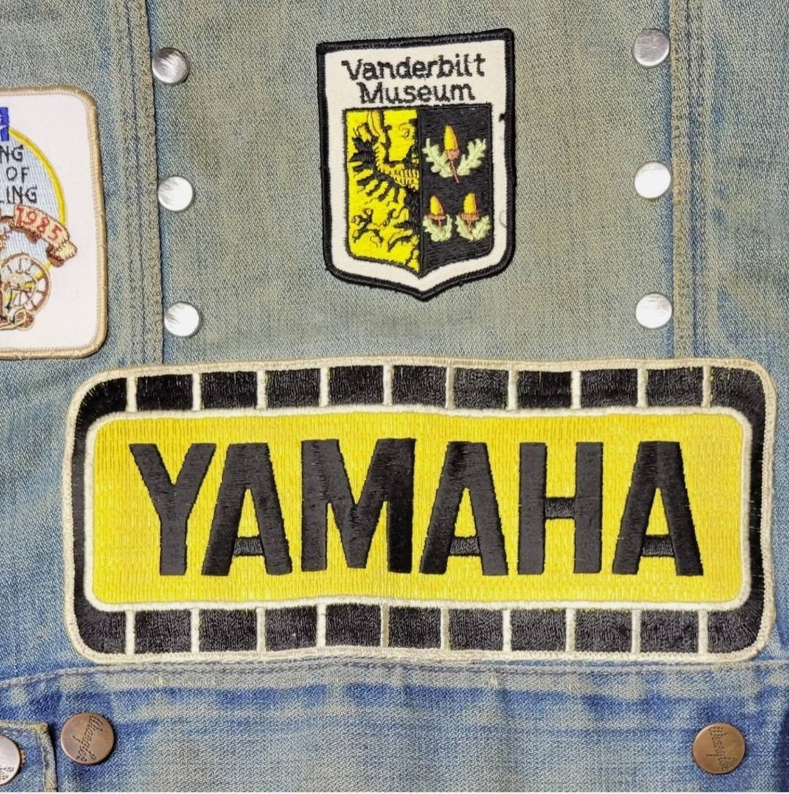 Vintage 1960s Wrangler Denim Motorcycle Vest Yamaha Patches - Etsy