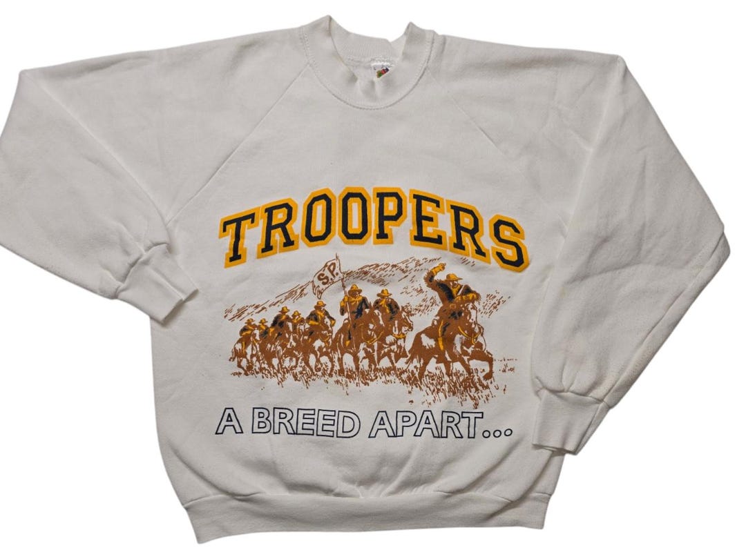Vintage 1990s State Police Troopers Sweatshirt A Breed Apart Graphic ...