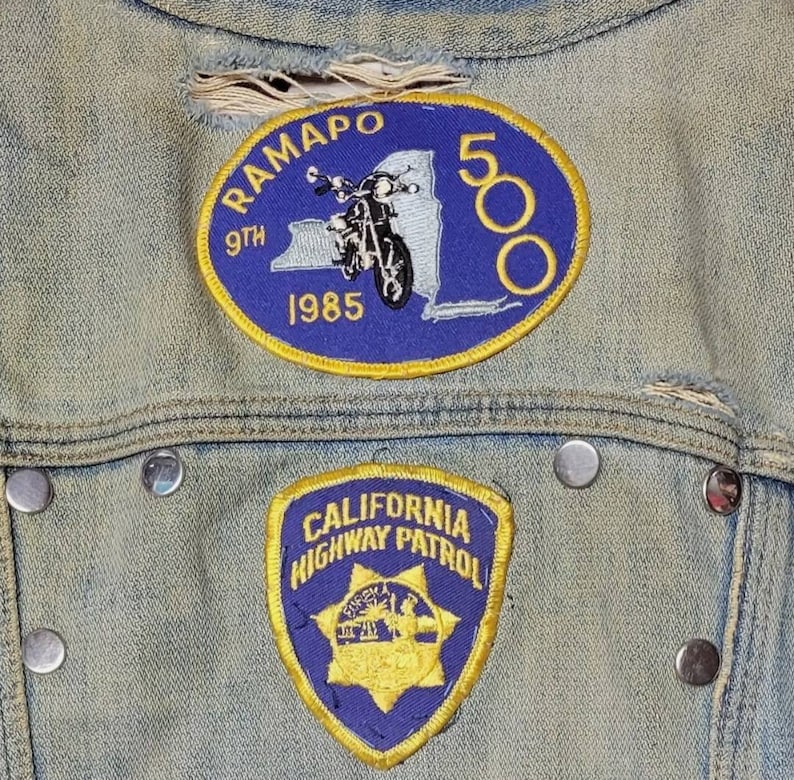 Vintage 1960s Wrangler Denim Motorcycle Vest Yamaha Patches - Etsy
