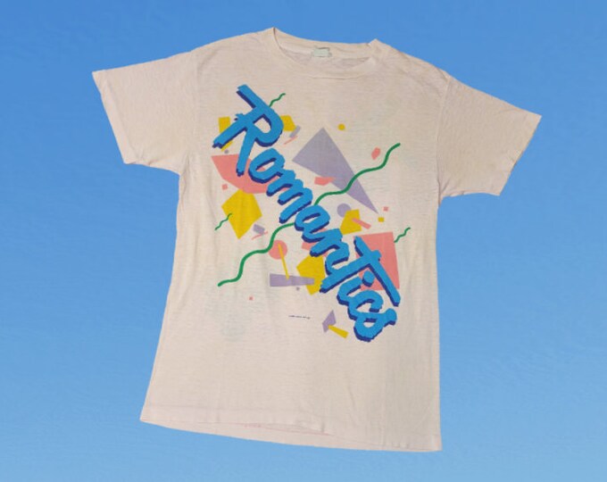 Vintage 1980s the Romantics Tshirt Single Stitch Double Sided Graphic ...