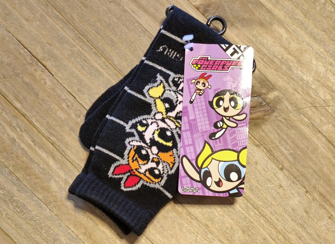 Vintage NWT 2002 Powerpuff Girls Toe Socks Blossom Bubbles Buttercup ...