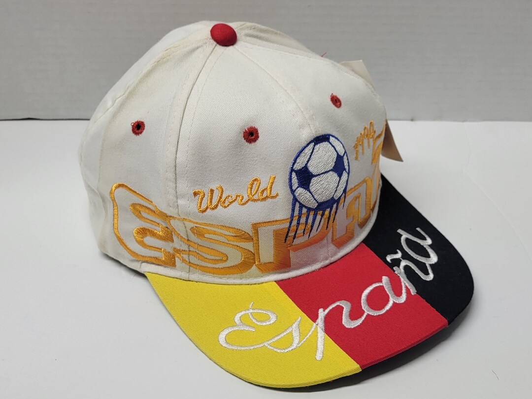 Vintage 1990s Espana Spain World Cup Snapback Hat Parking Lot Soccer ...
