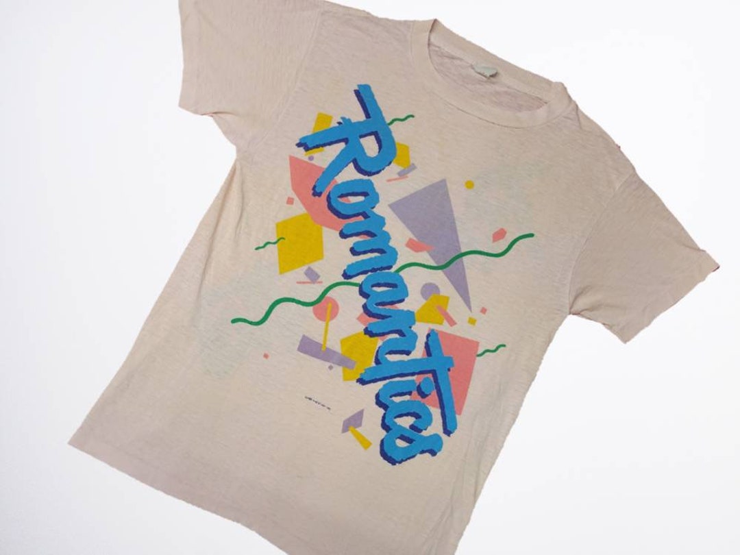 Vintage 1980s the Romantics Tshirt Single Stitch Double Sided - Etsy