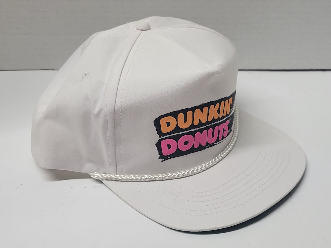 Vintage 1990s Dunkin Donuts Snapback Hat Retro Spellout Logo Adjustable ...