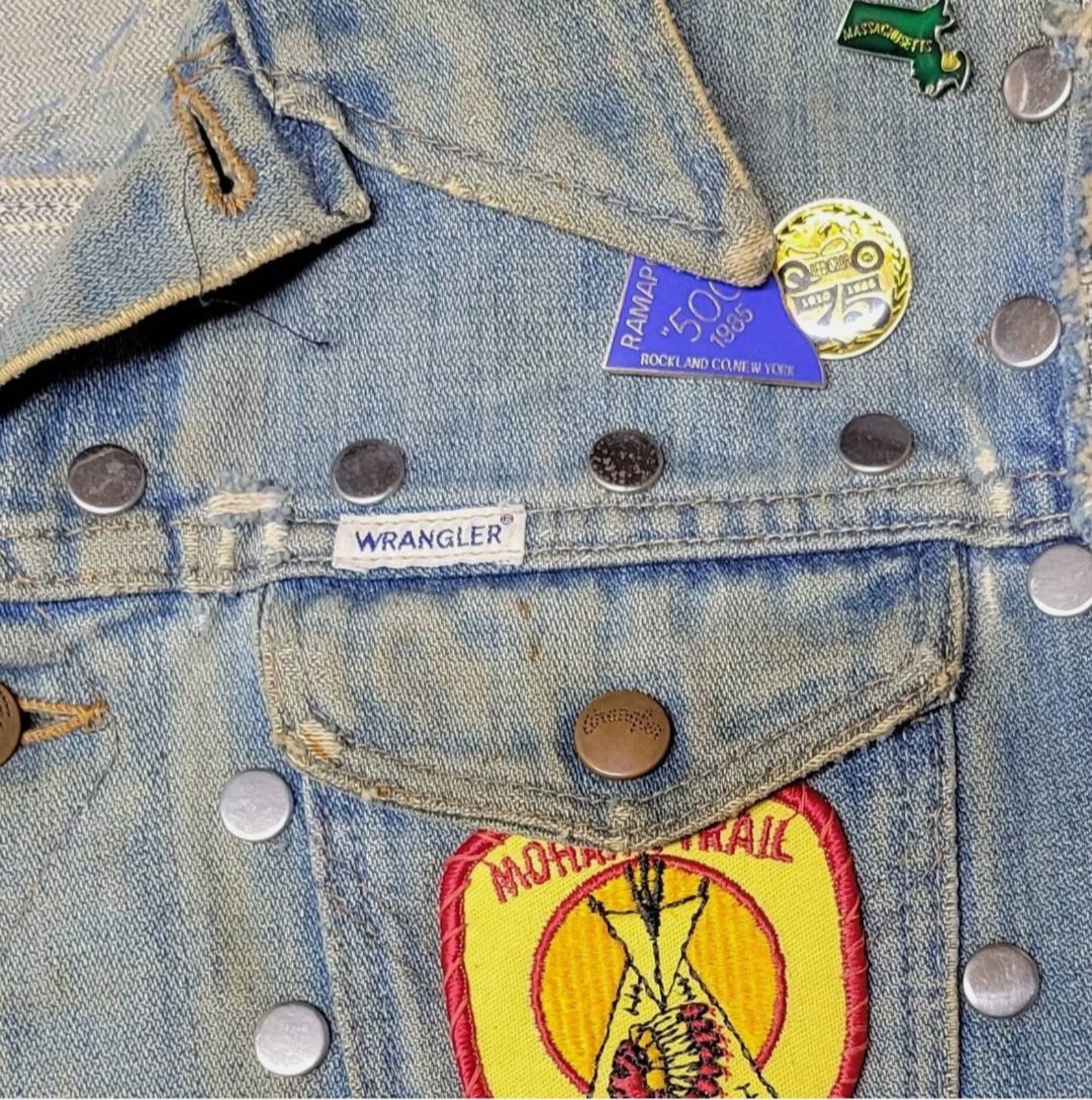 Vintage 1960s Wrangler Denim Motorcycle Vest Yamaha Patches - Etsy