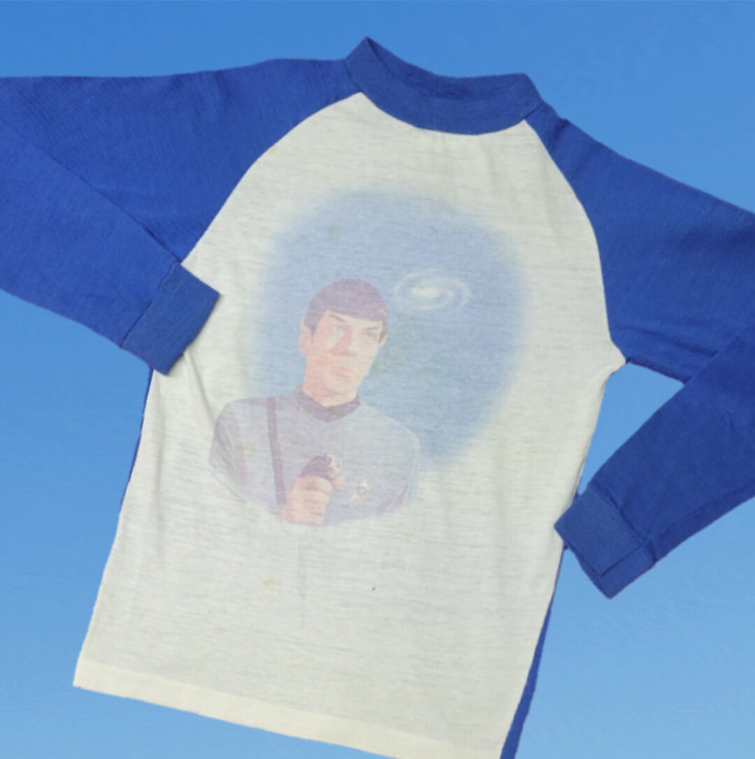 Vintage 1970s Kids Star Trek Spock Shirt Distressed Faded Donmoor Spock ...