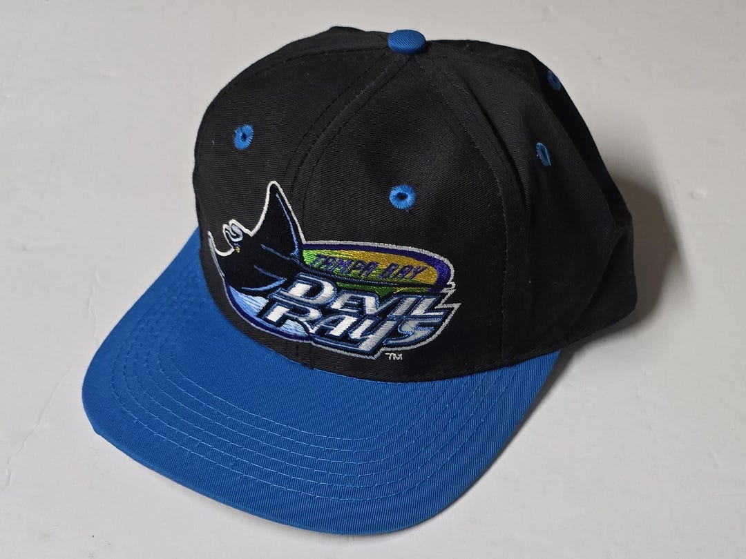 Vintage Kids 1990s Tampa Bay Devil Rays Snapback Hat Logo 7 Adjustable ...