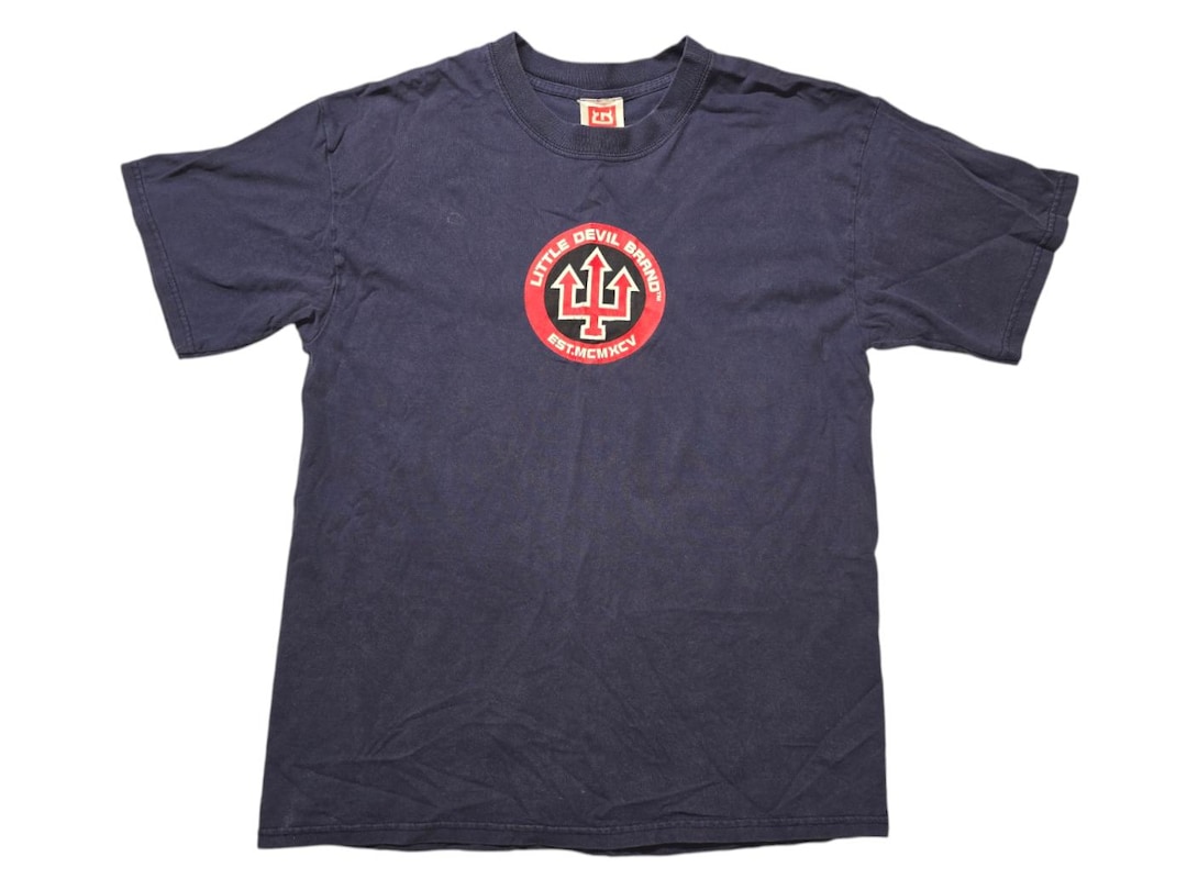 Vintage 1990s Little Devil Brand Clothing Tshirt BMX Logo Graphic Size ...