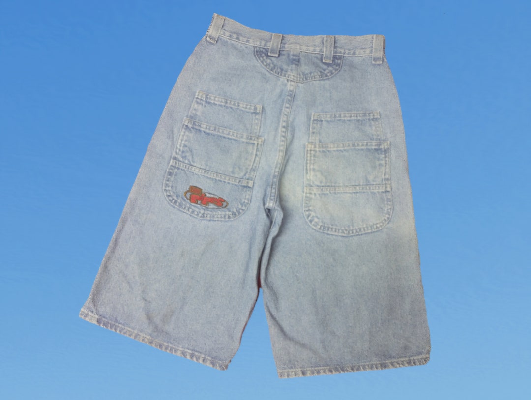 Vintage 1990s Lee Pipes Denim Shorts Baggy Straight Leg Jeans Skater ...