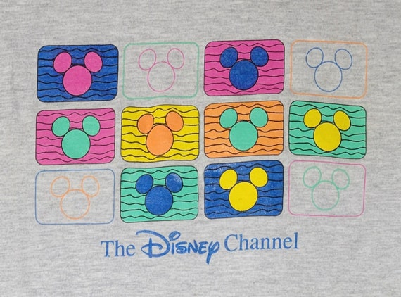 Vintage 1990s The Disney Channel Tshirt Mickey Mouse … - Gem