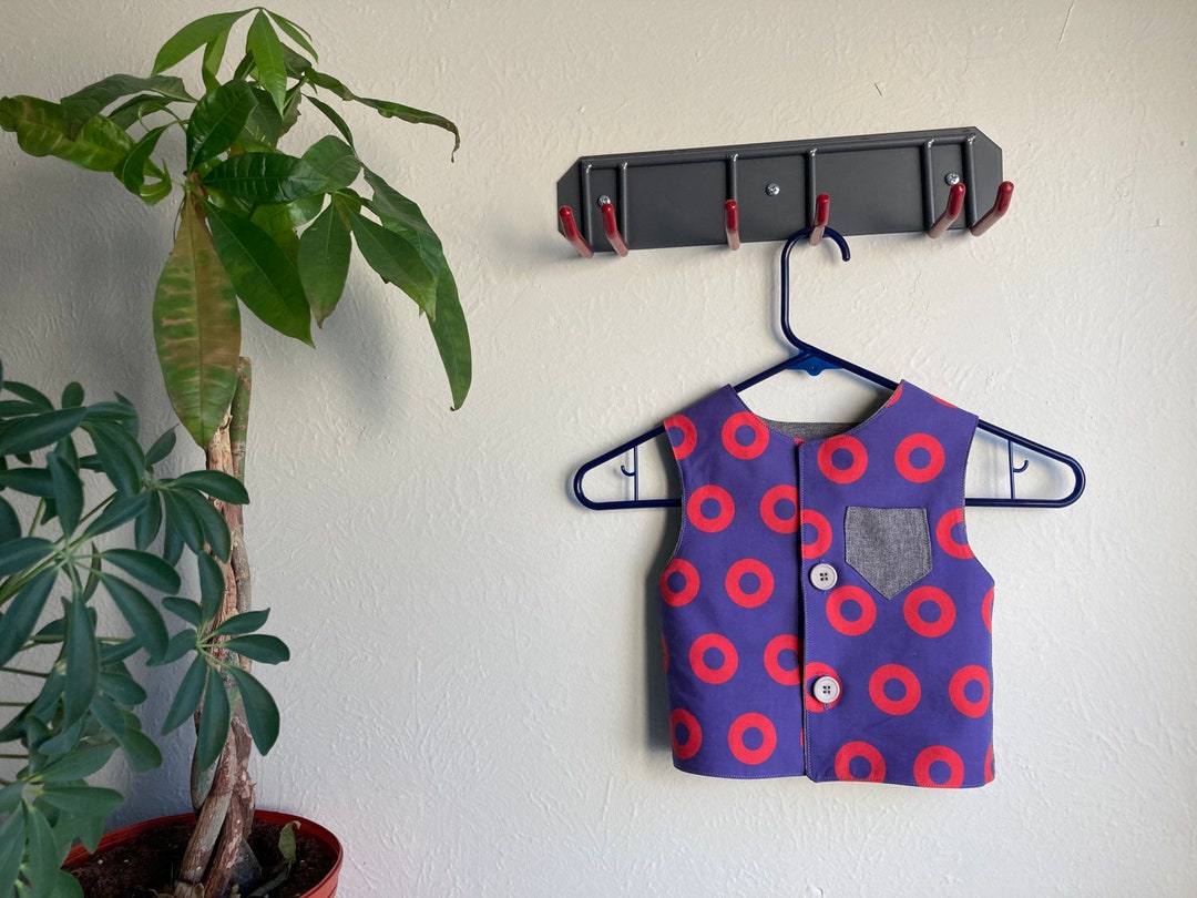 Phish Donuts Kids Vest Handmade Sloth Cute Childrens Clothes - Etsy