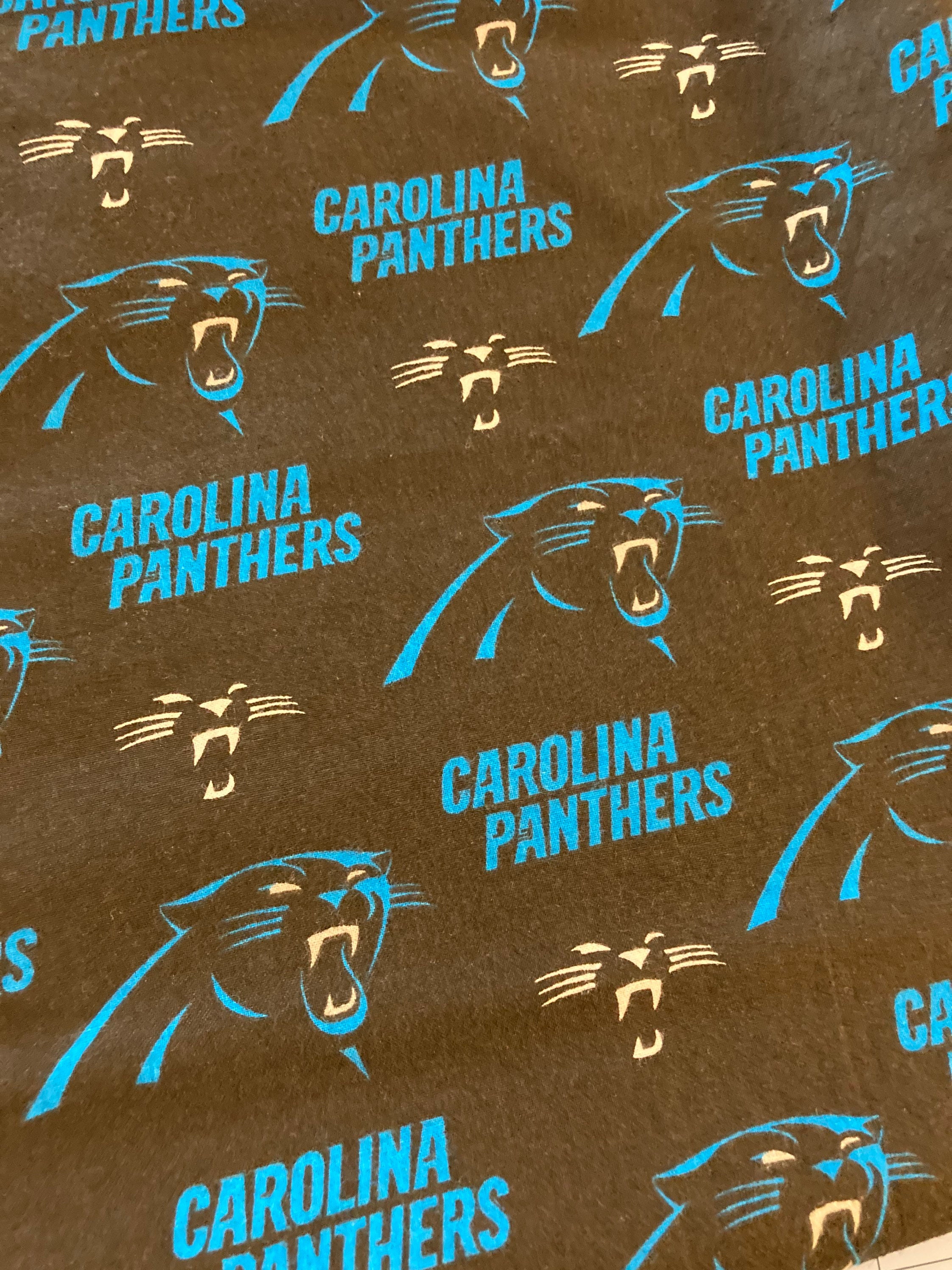 Carolina Panthers Cotton Fabric for Face Masks | Etsy