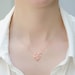 Geo-heart - 18ct Rose Gold Plated Sterling Silver / Geometric Heart ...