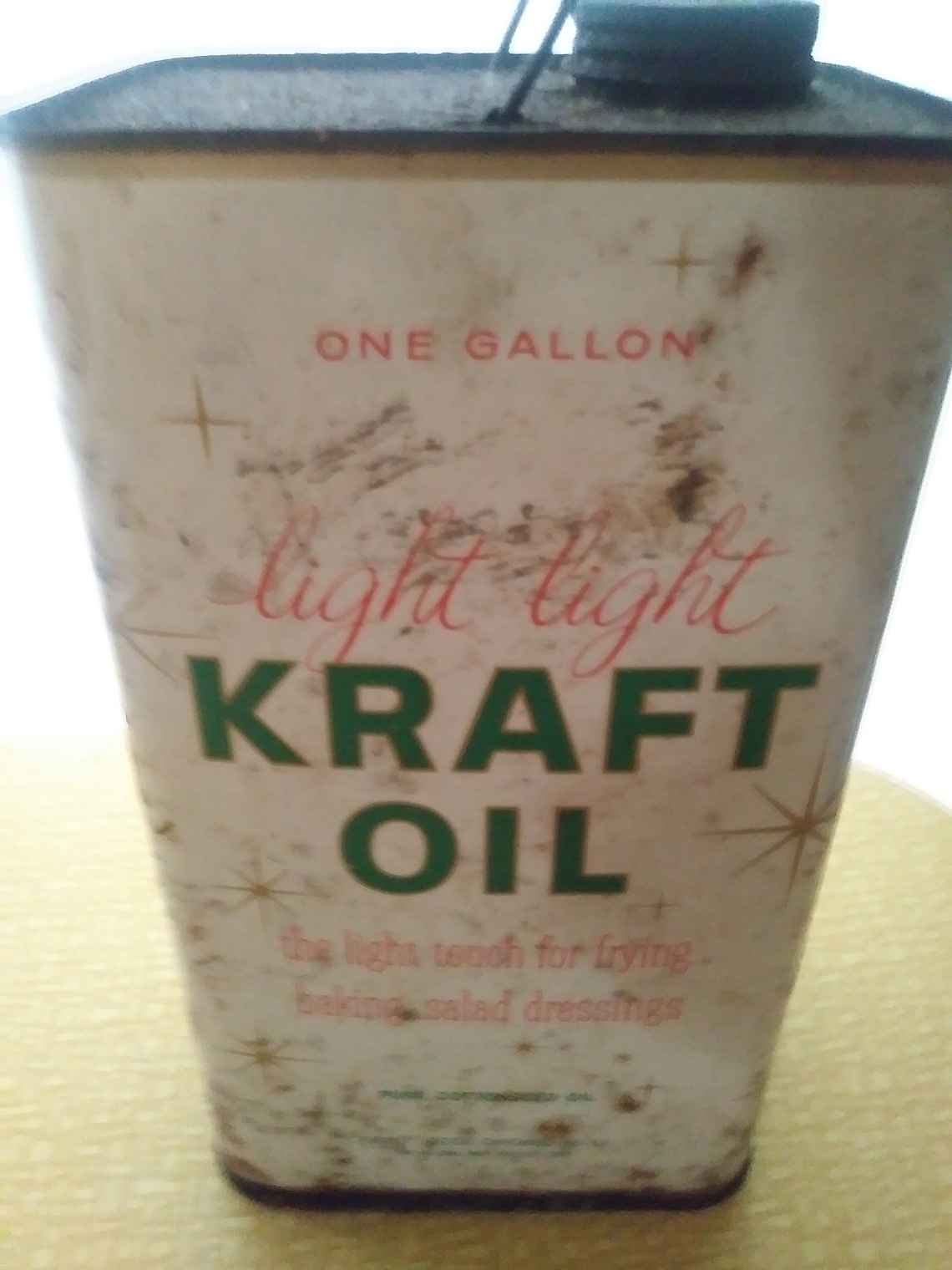 Vintage Kraft Cooking Oil Can 1 Gallon Can - Etsy