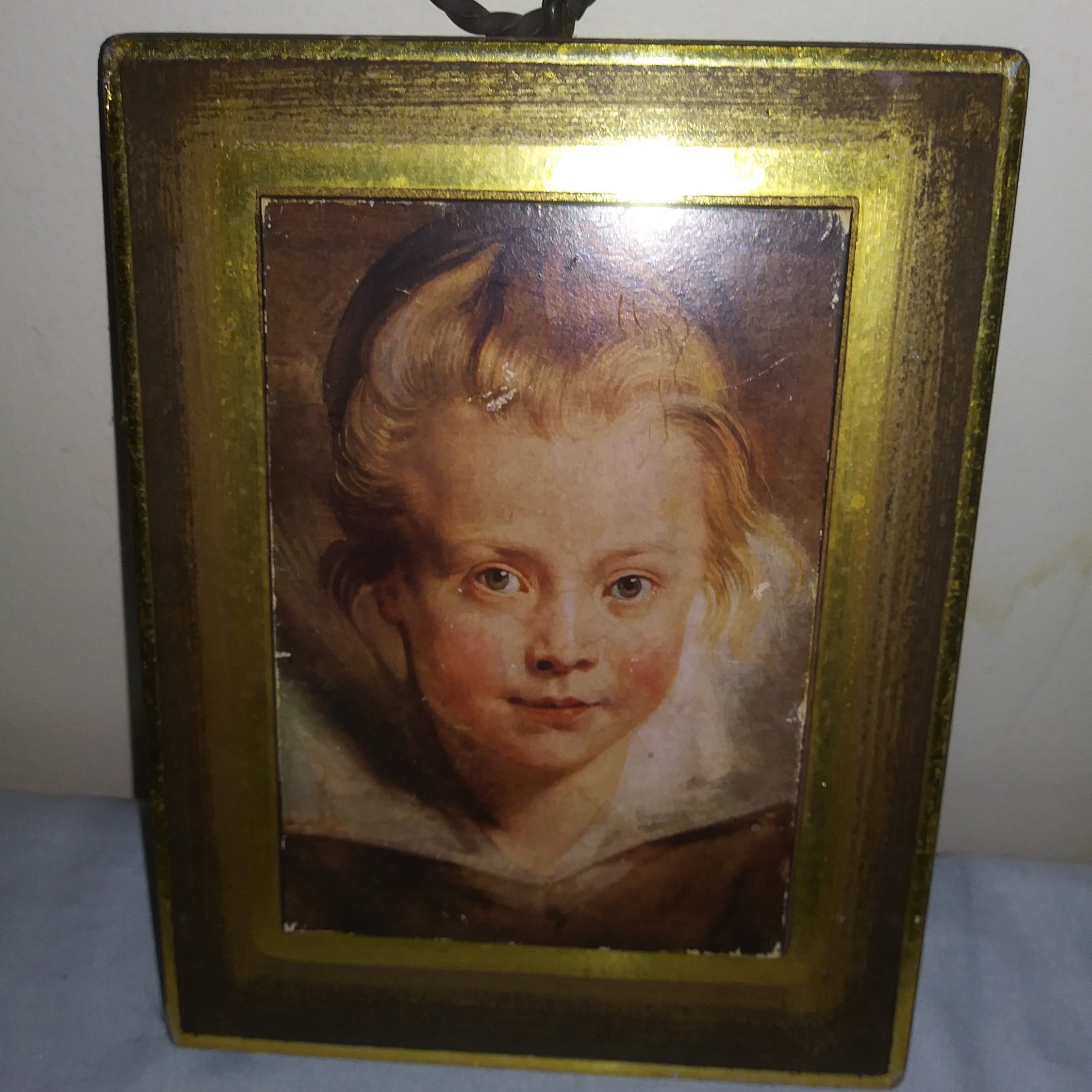 Peter Paul Rubens Kinderkopf -- Vintage Wood Mounted (in Germany) Image ...