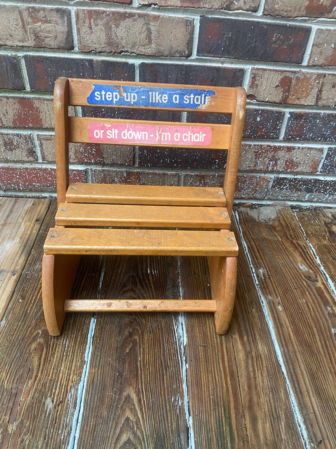 Vintage Wood Toddler Chair or Step Stool*just Reduced to Just 28 ...