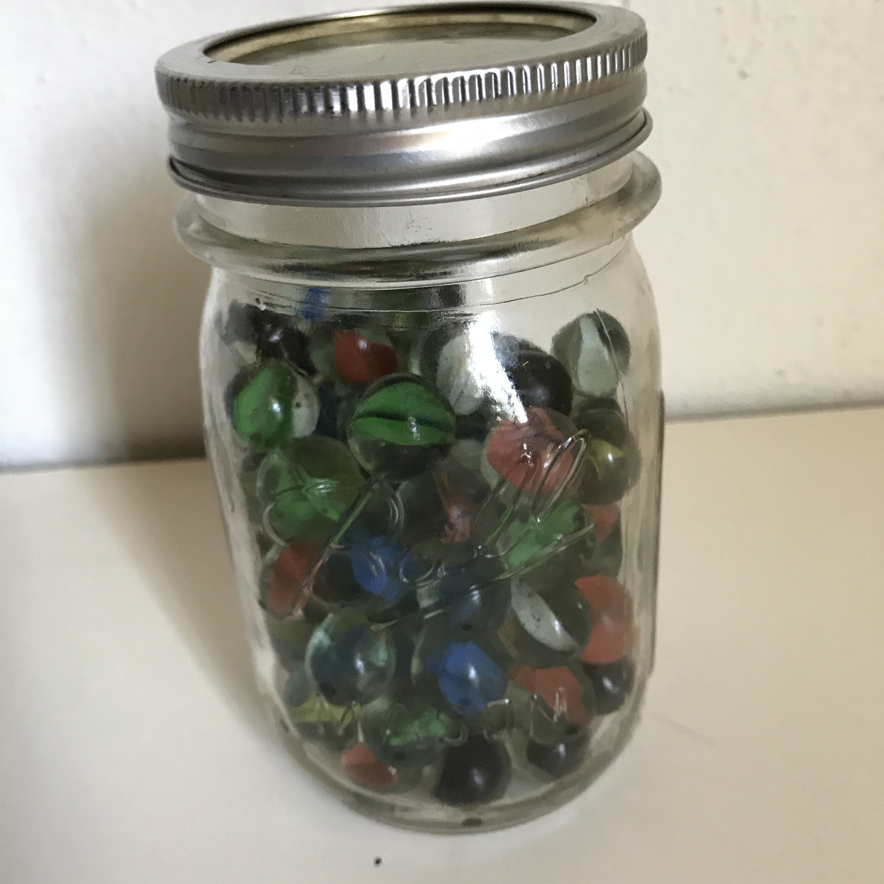 Vintage Marbles in Vintage Ball Jar - Etsy