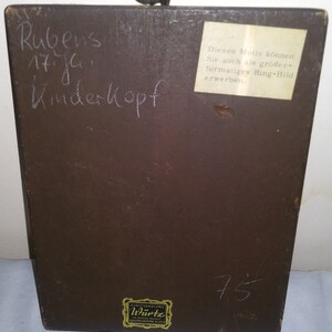 Peter Paul Rubens Kinderkopf -- Vintage Wood Mounted (in Germany) Image ...