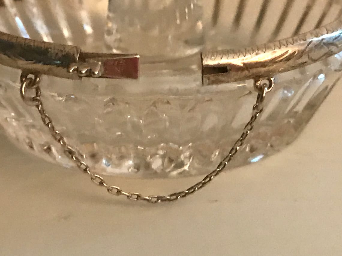 Sterling Silver Hinged Bangle with Latch and Chain Closure | Etsy