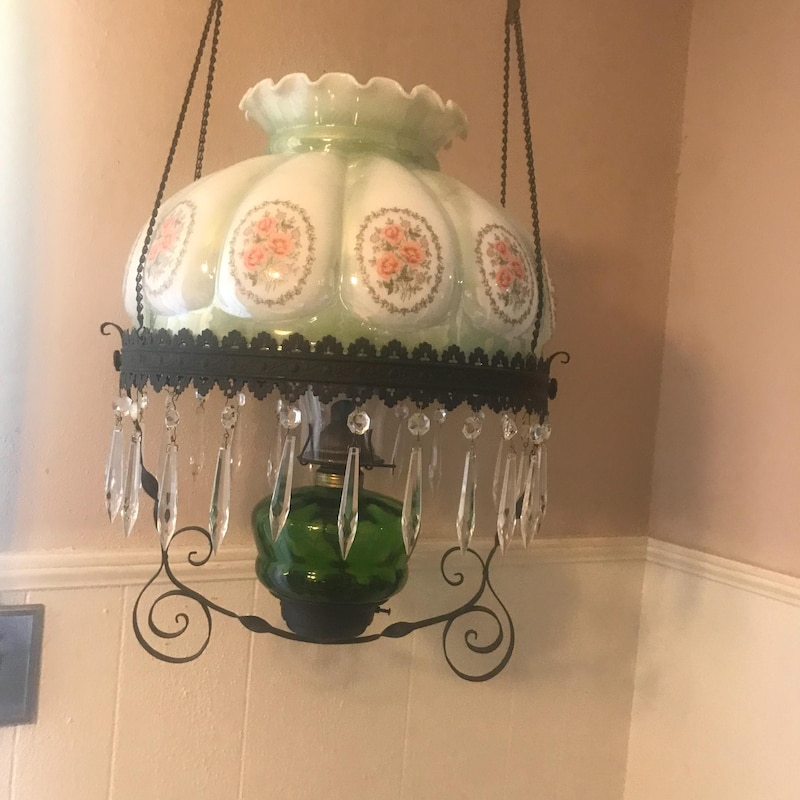 Antique Oil Ceiling Lamps - Etsy