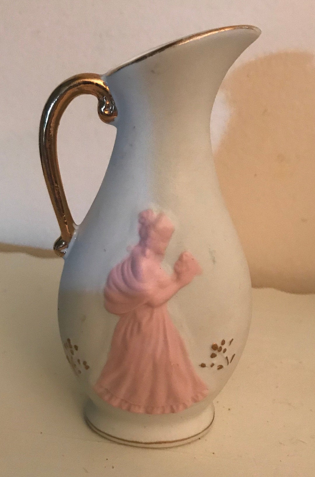 Porcelain Pitcher, Small, Signed, Porcelain Bisque - Etsy