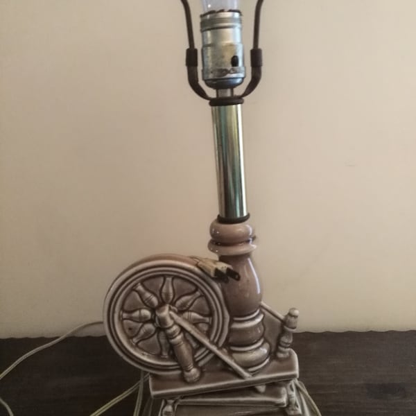 Spinning Wheel Lamp - Etsy