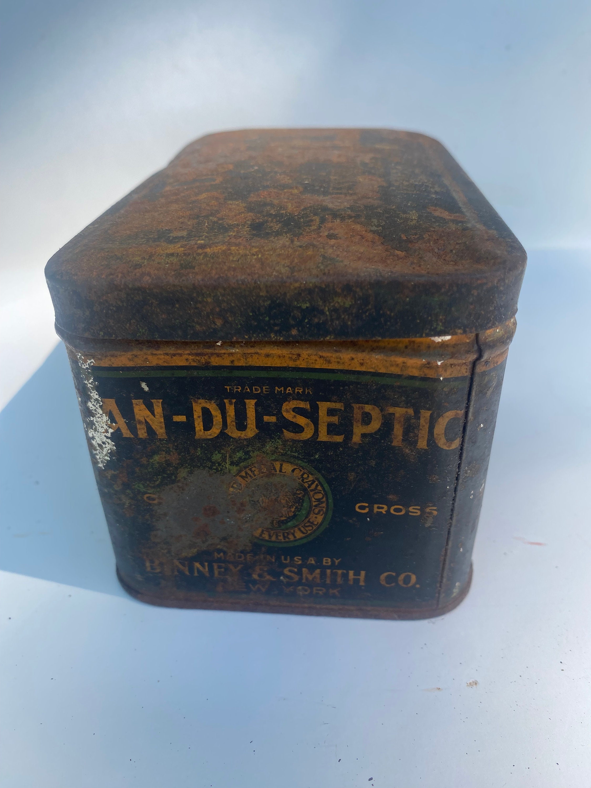 Vintage Tin Crayola Crayon Box With Lid - Etsy