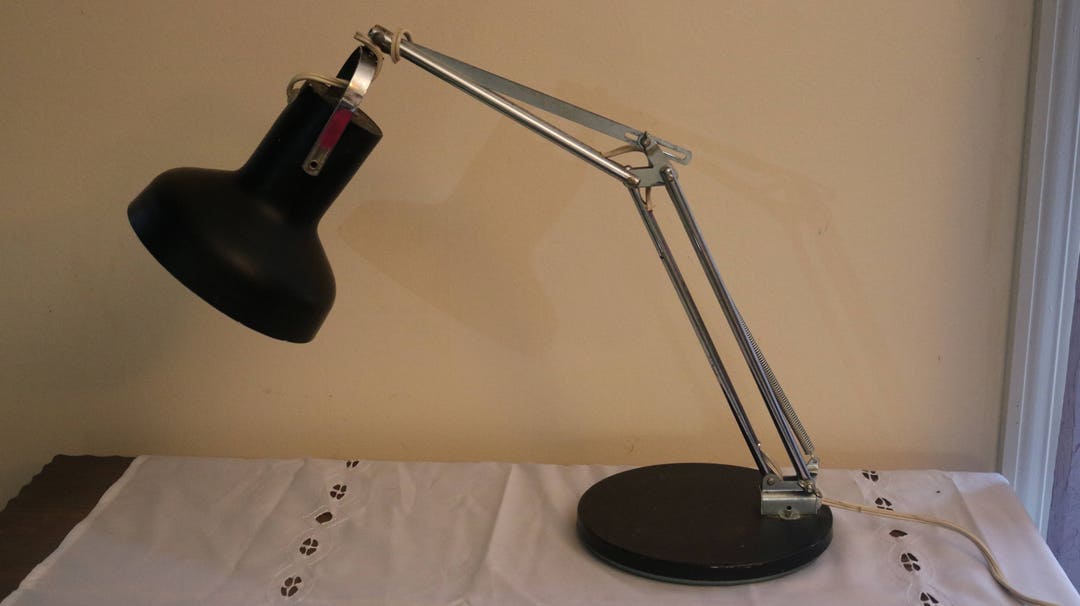 Student Lamp -- Draftsman Type Lamp -- Black Table Top Draftsman Lamp ...