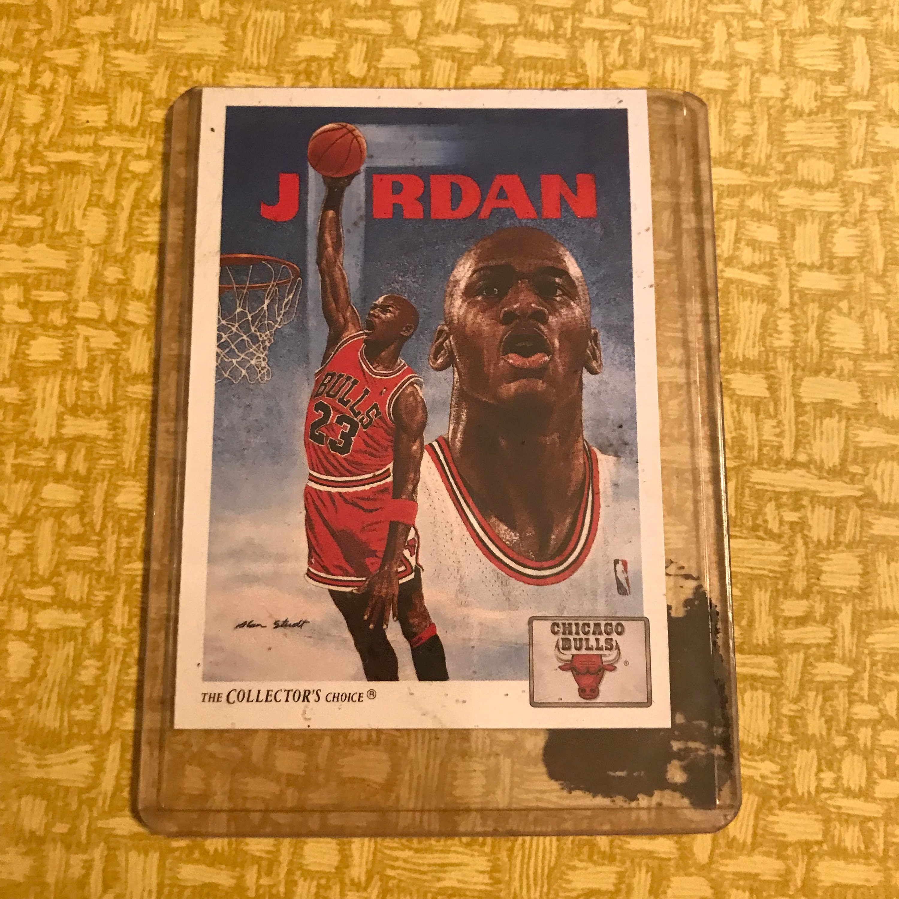 Michael Jordan Dunks From The Free Throw Line Poster