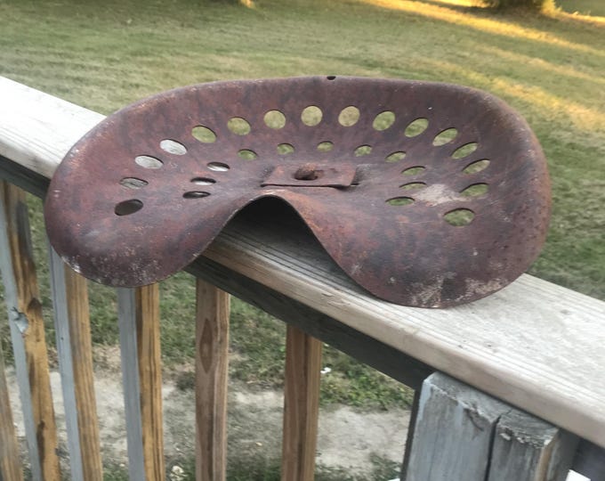 Primitive Tractor Seat Pressed Metal or Horse Drawn Implement Seat - Etsy