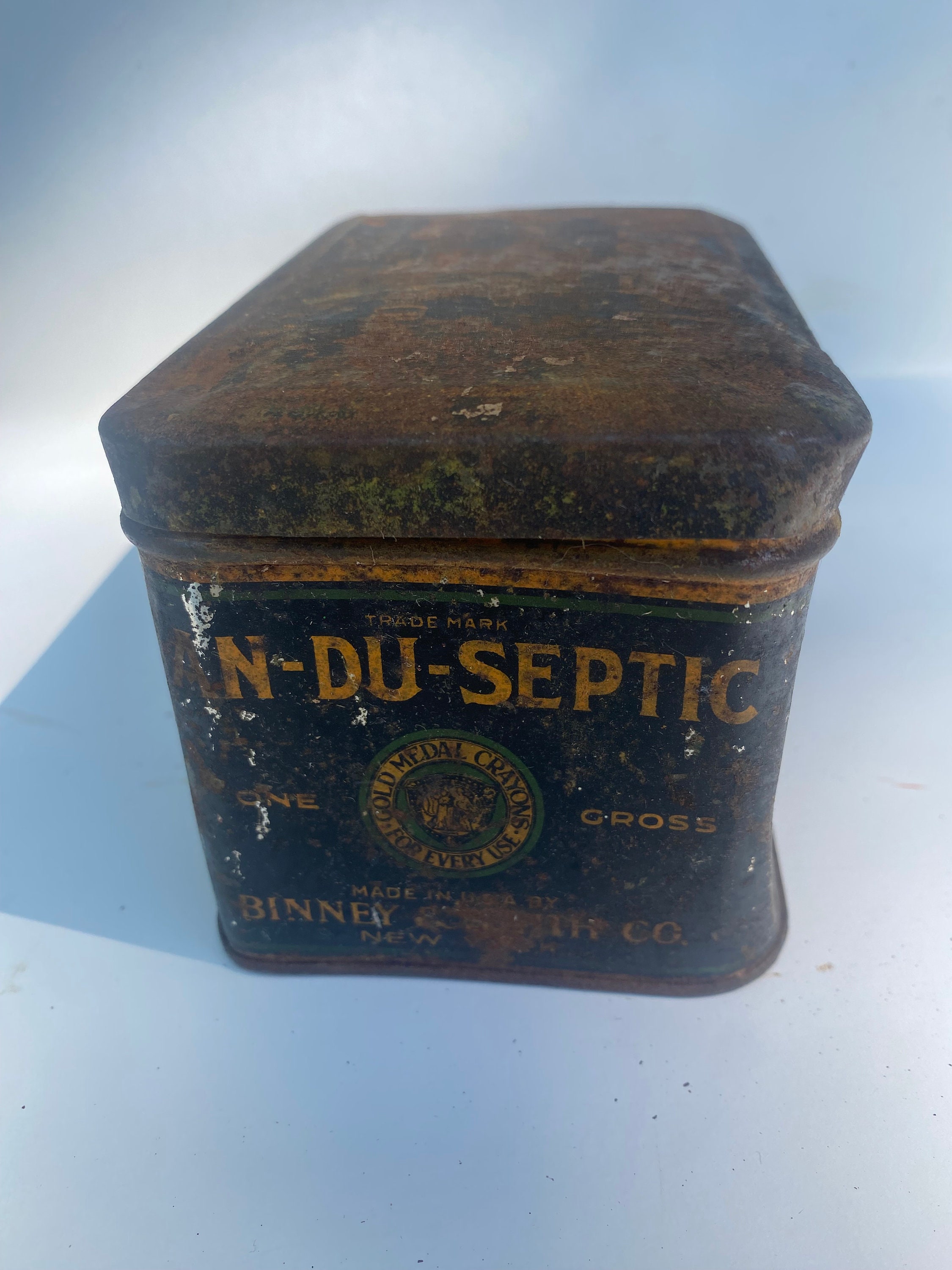 Vintage Tin Crayola Crayon Box With Lid - Etsy