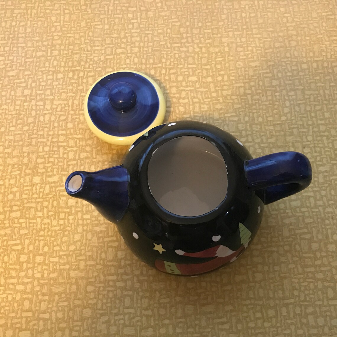 Santa Teapot Ceramic by WCL Vintage With Removable Lid Vintage - Etsy