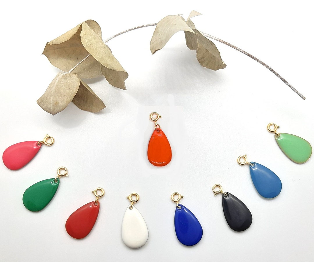 Elements Drops With Buoy Clasp Gilded With Fine Gold - Etsy