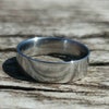 Pure Titanium Ring Faceted Finish obsidian Style Titanium Flame Anodized Band Artisan Handmade ...