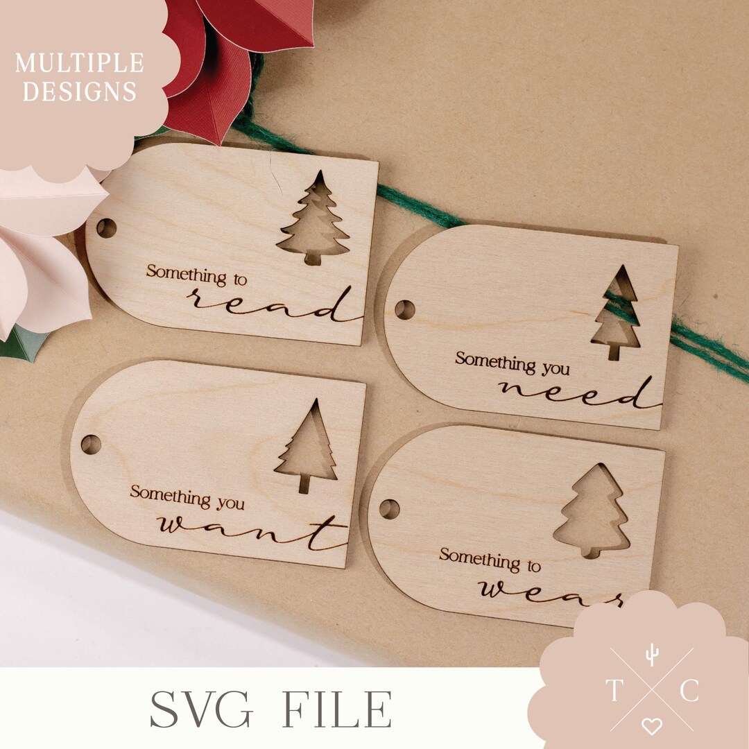 Digital File | Need Read Want Wear Gift Tags | Set of 2 Designs | Gift ...