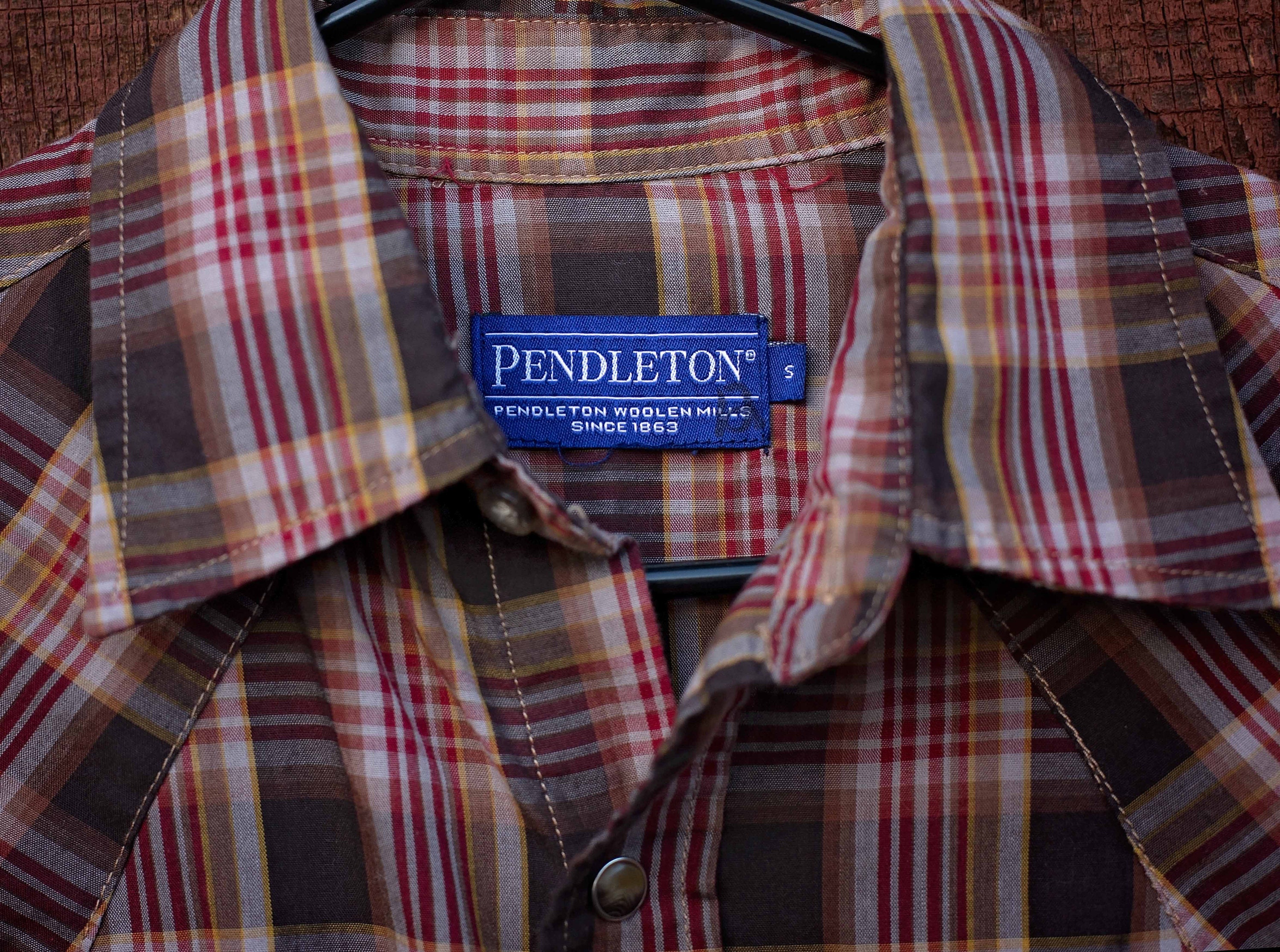Vintage, Pendleton, Western Shirt, Cowboy, Rodeo, Plaid Pendelton ...