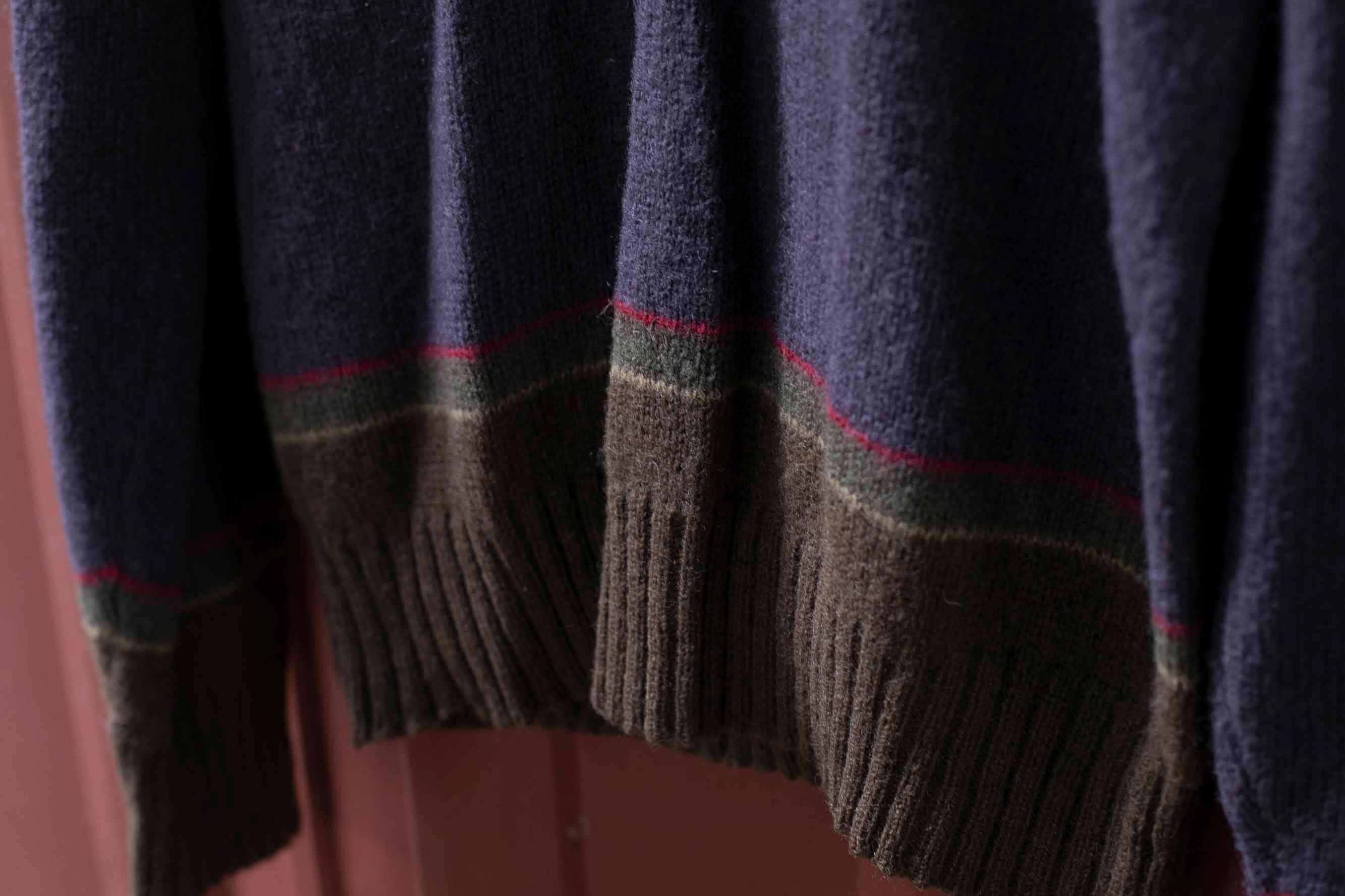 Vintage 1980's, Generra, Shetland Wool, V-neck, Sweater, New Wave ...