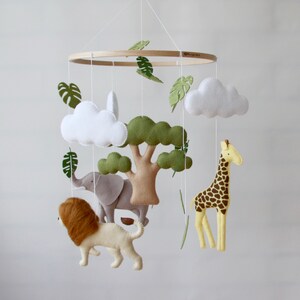 Baby Mobile Neutral Animal Africa, Safari Crib Mobile Nursery, Jungle ...