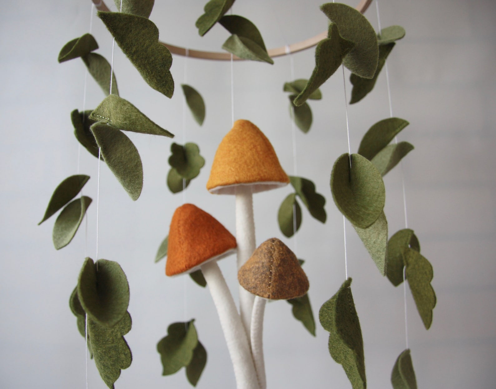 Woodland Mobile Mushroom Nursery Decor Baby Mobile Boy | Etsy