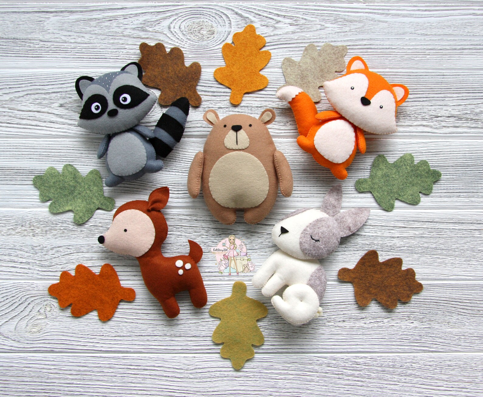 Woodland Animals Felt Ornaments Woodland Nursery Decor Forest - Etsy