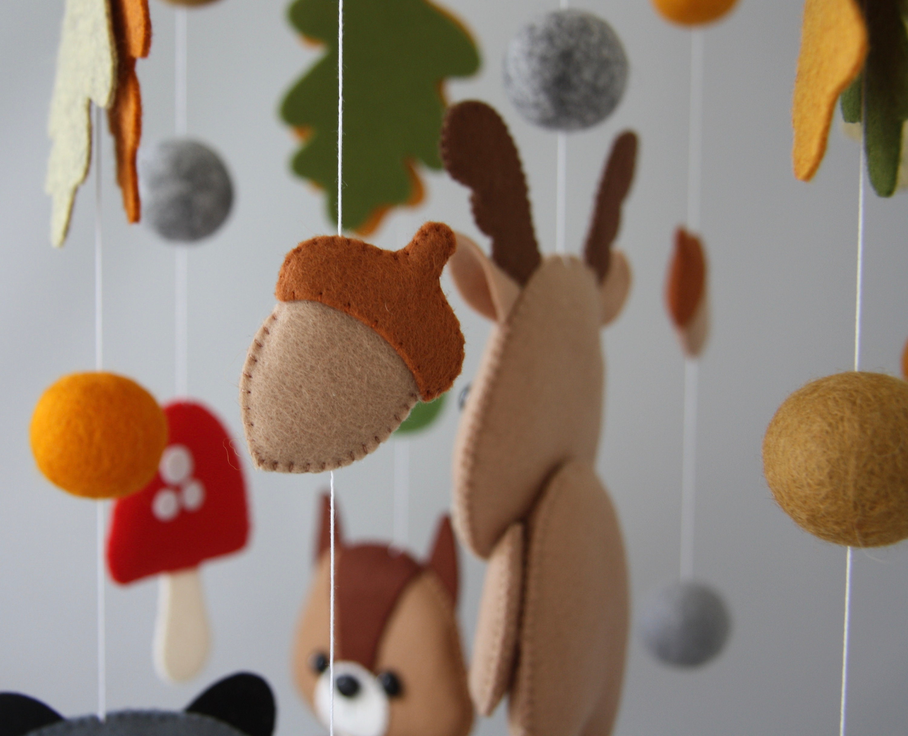 Woodland creature baby mobile | Etsy