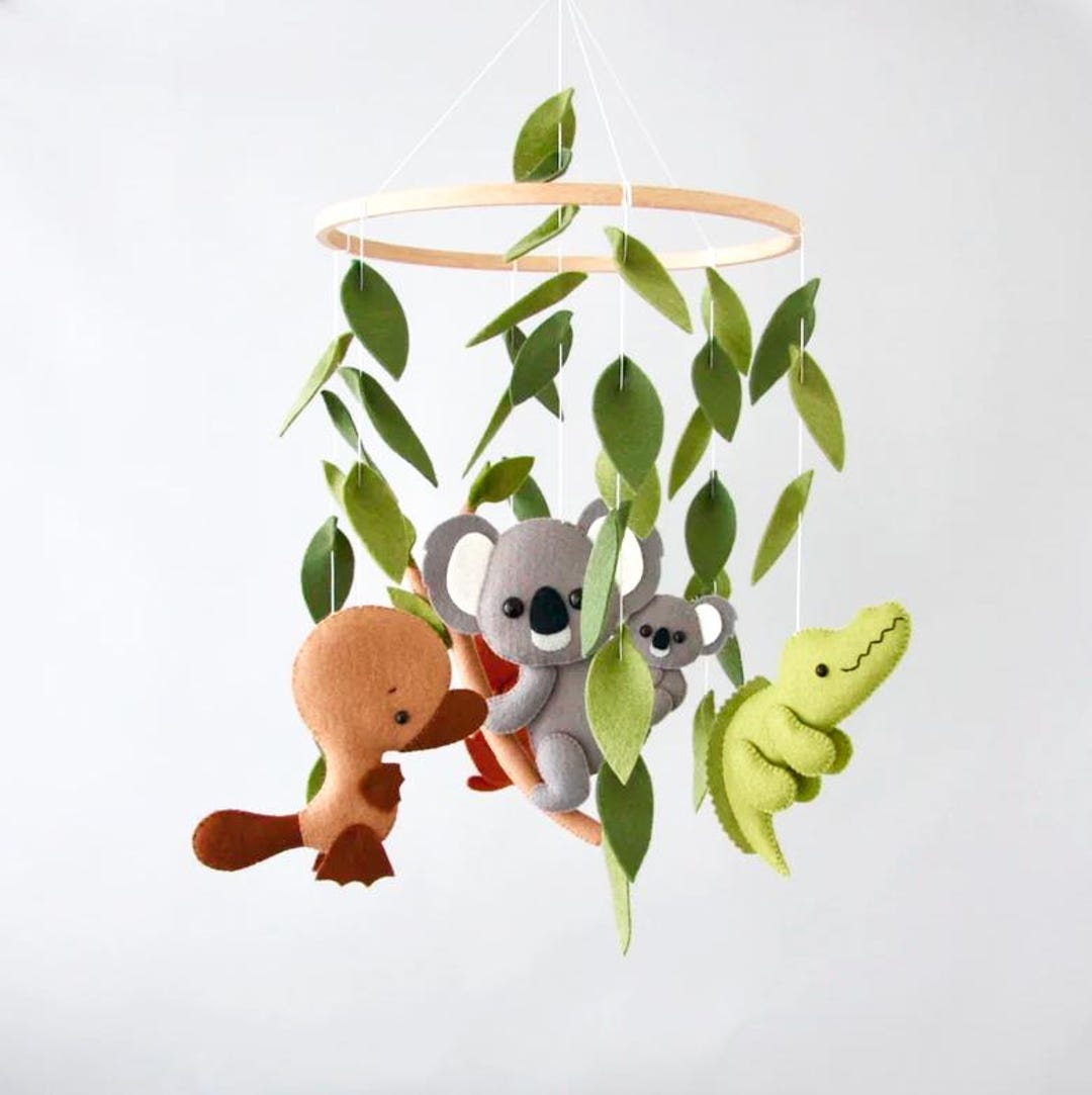 Australian Animal Baby Crib Mobile Baby Shower Gift for Newborn ...