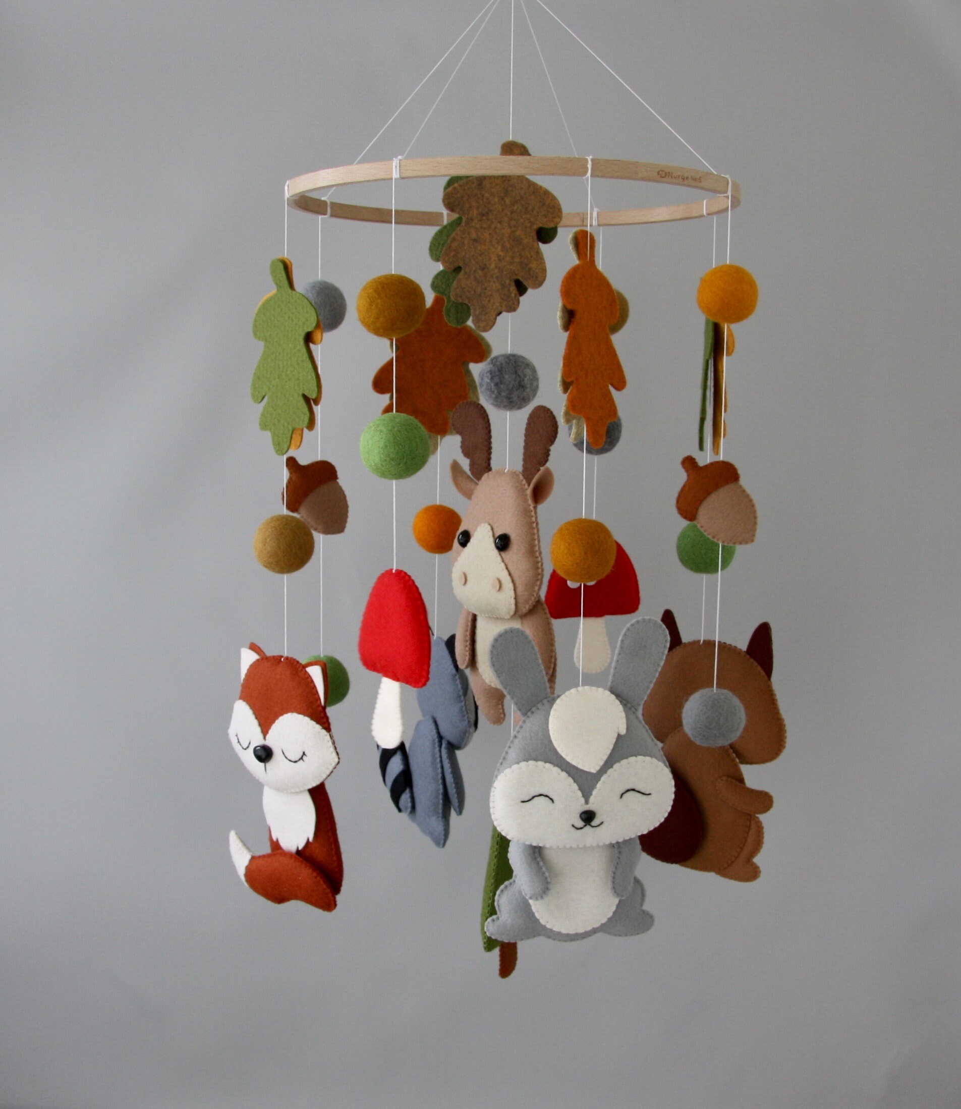 Woodland creature baby mobile | Etsy