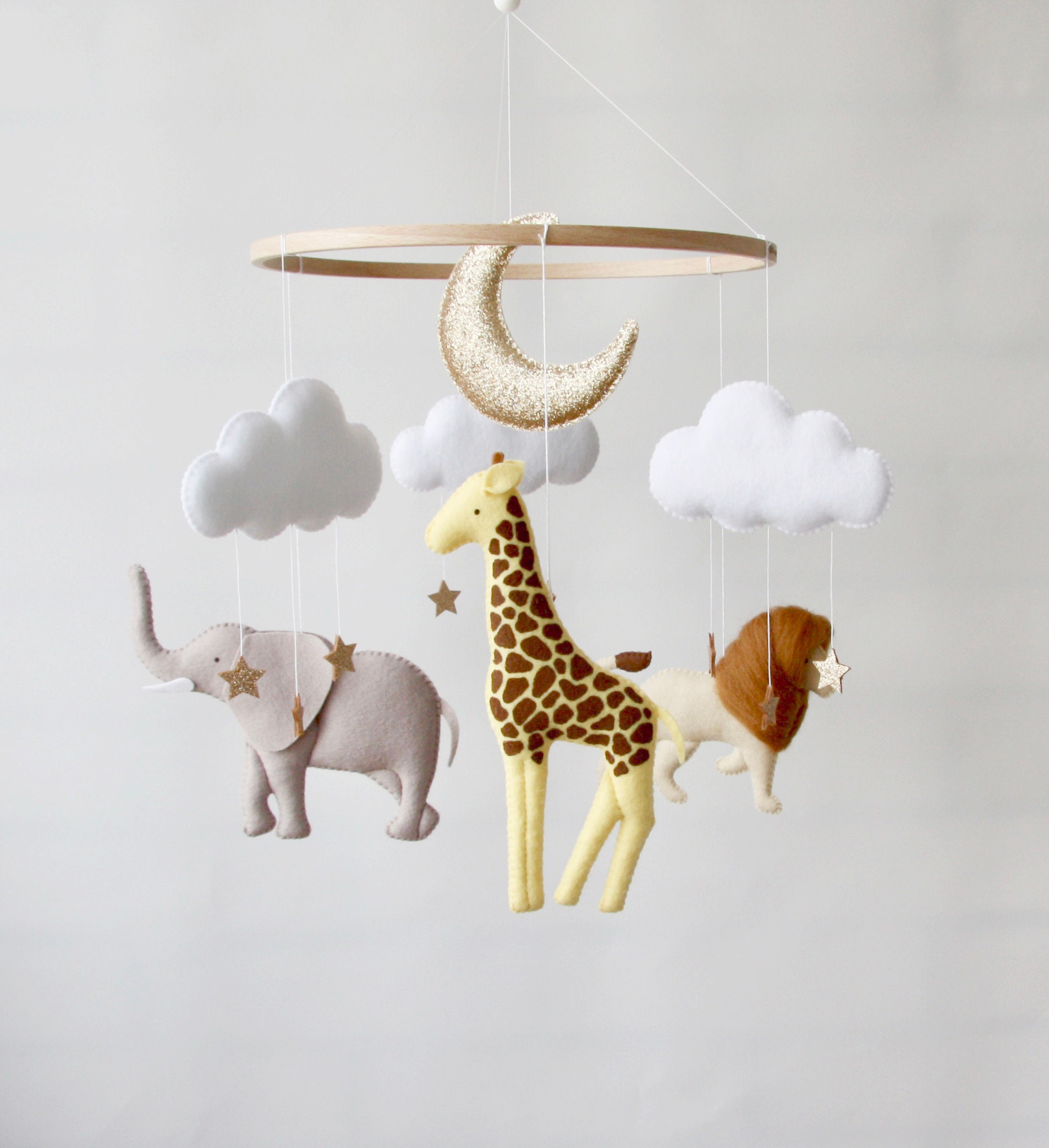 Safari Animal Mobile Nursery Jungle Theme Crib Mobile Baby - Etsy