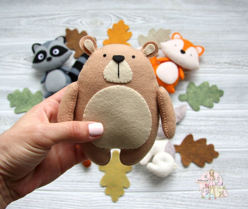 Woodland Animals Felt Ornaments Woodland Nursery Decor Forest - Etsy