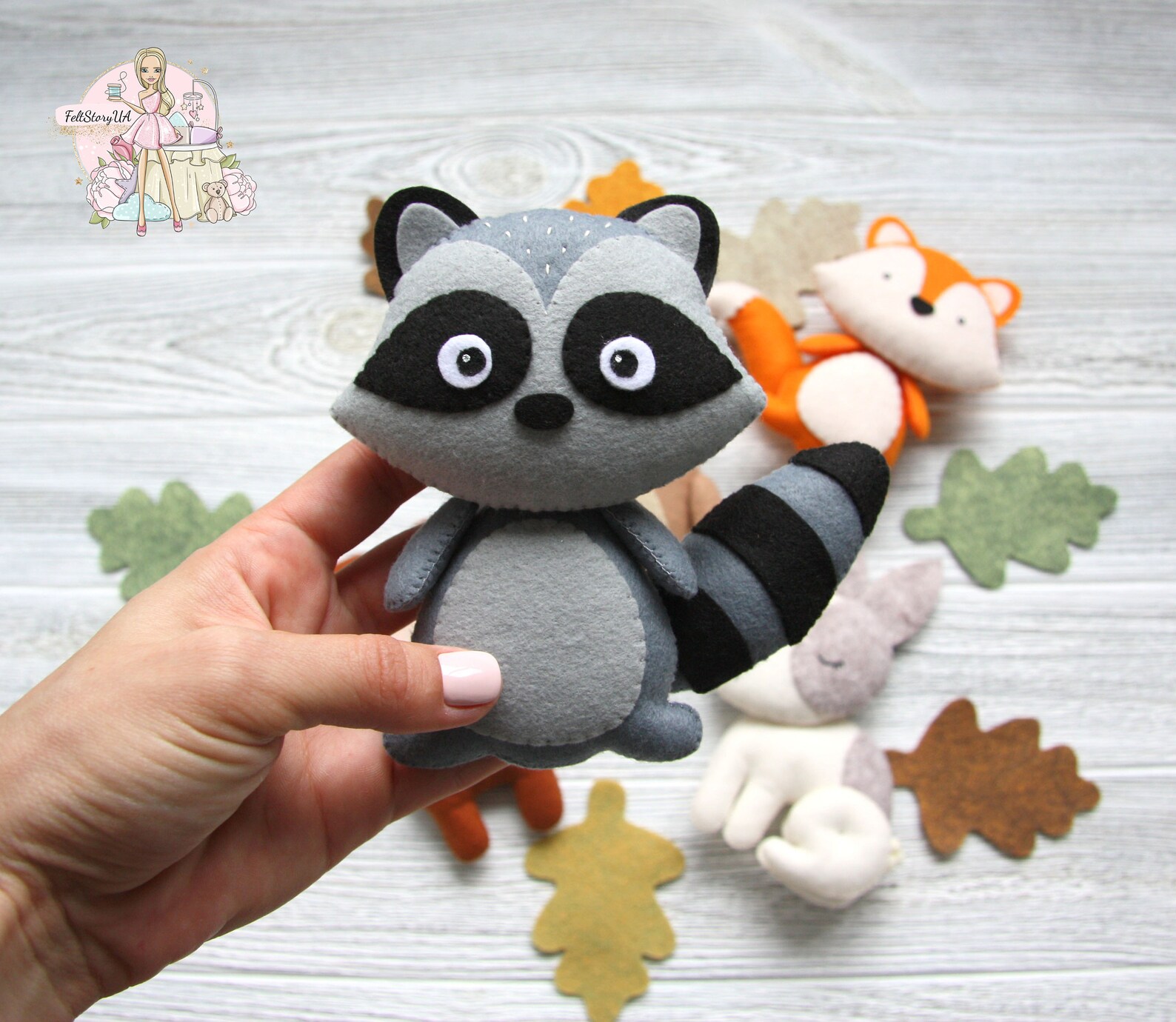 Woodland Animals Felt Ornaments Woodland Nursery Decor Forest - Etsy