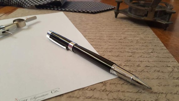Signature Edition Luxury Pen Intense Black Personalized - Etsy
