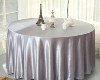 Silver tablecloth | Etsy