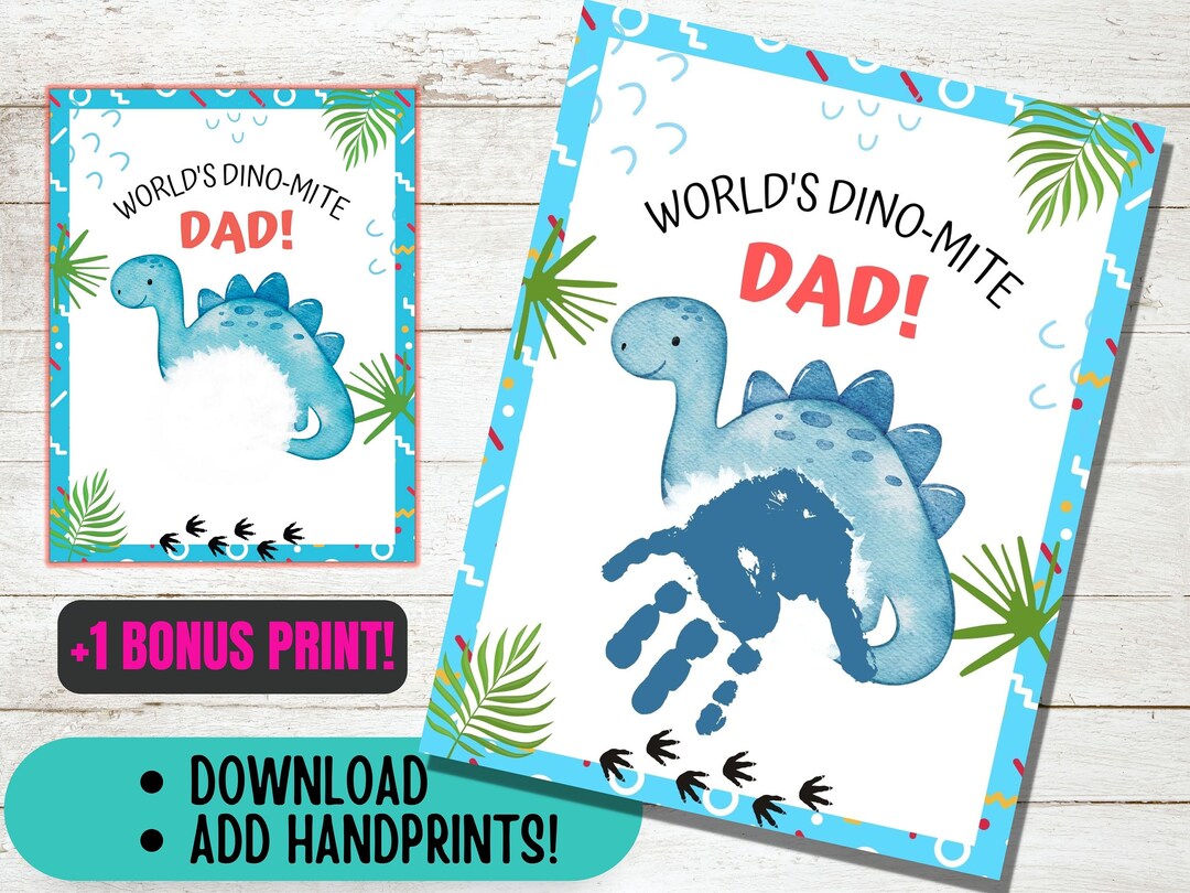 Dino Mite Father's Day Card Last Minute Birthday Presents - Etsy
